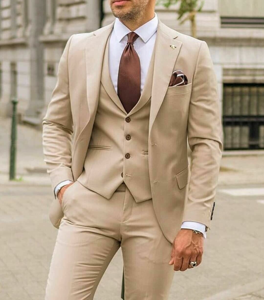 MEN'S CREAM BLAZER SUIT – BLENDS TRENDZZ